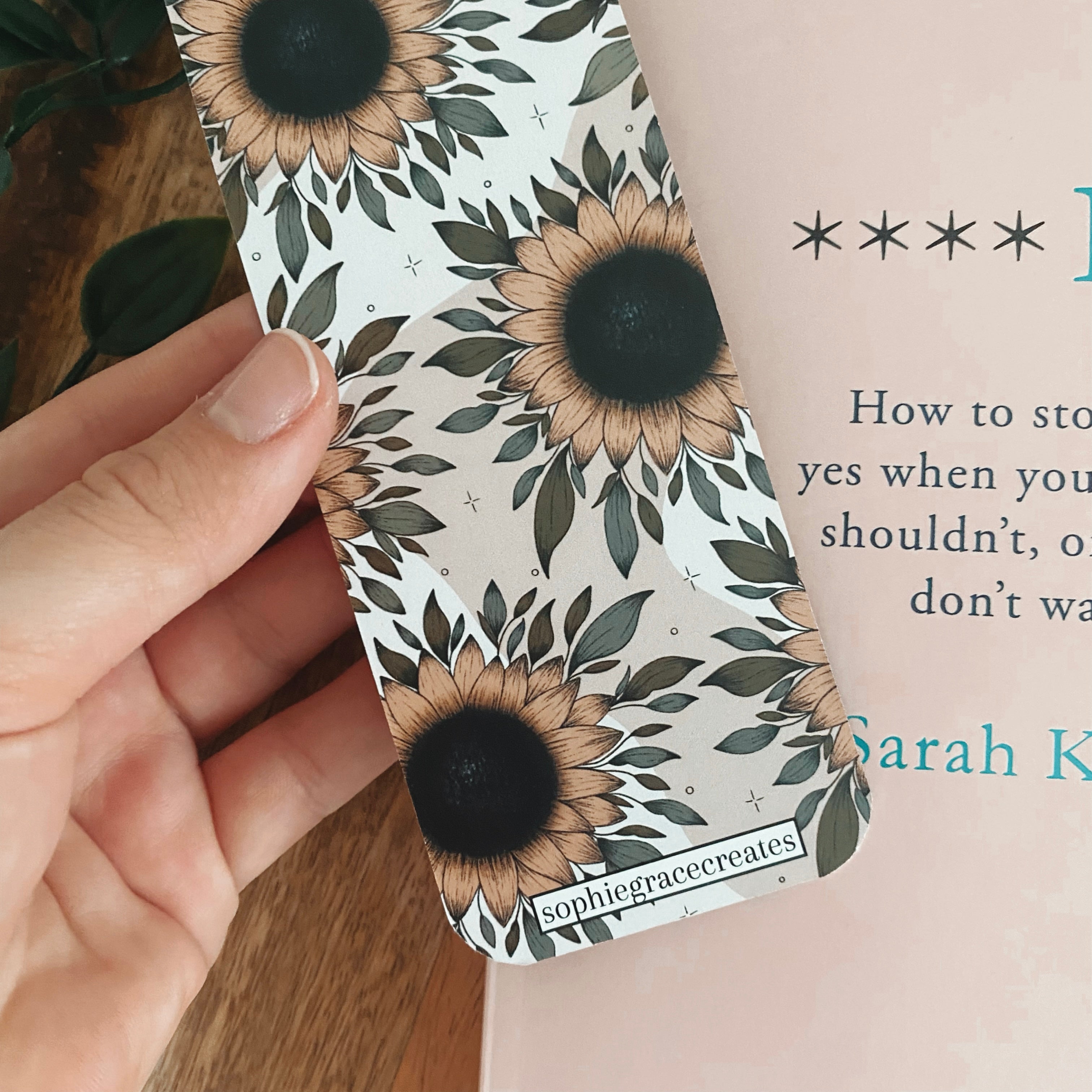 Sunflower Bookmark – Sophie Grace Creates